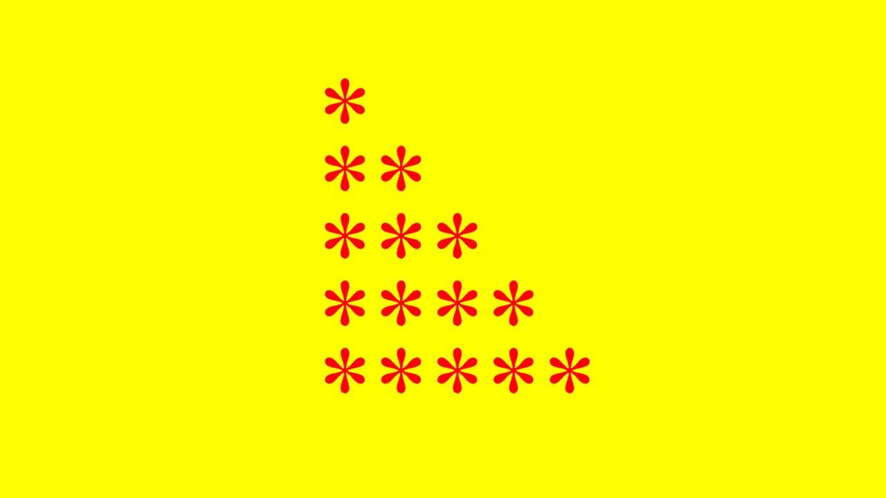 Left Triangle Star Pattern Program In Javascript King Of Javascript